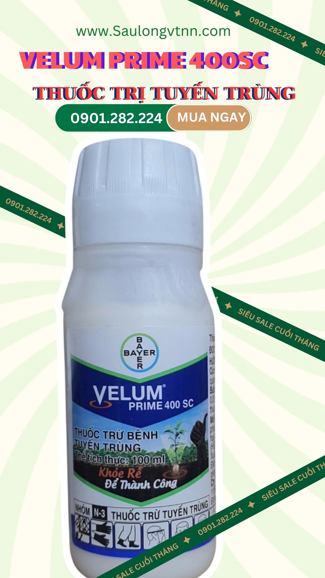 Velum 400SC Bayer giải pháp phòng trừ bệnh tuyến trùng – Vật Tư Nông ...