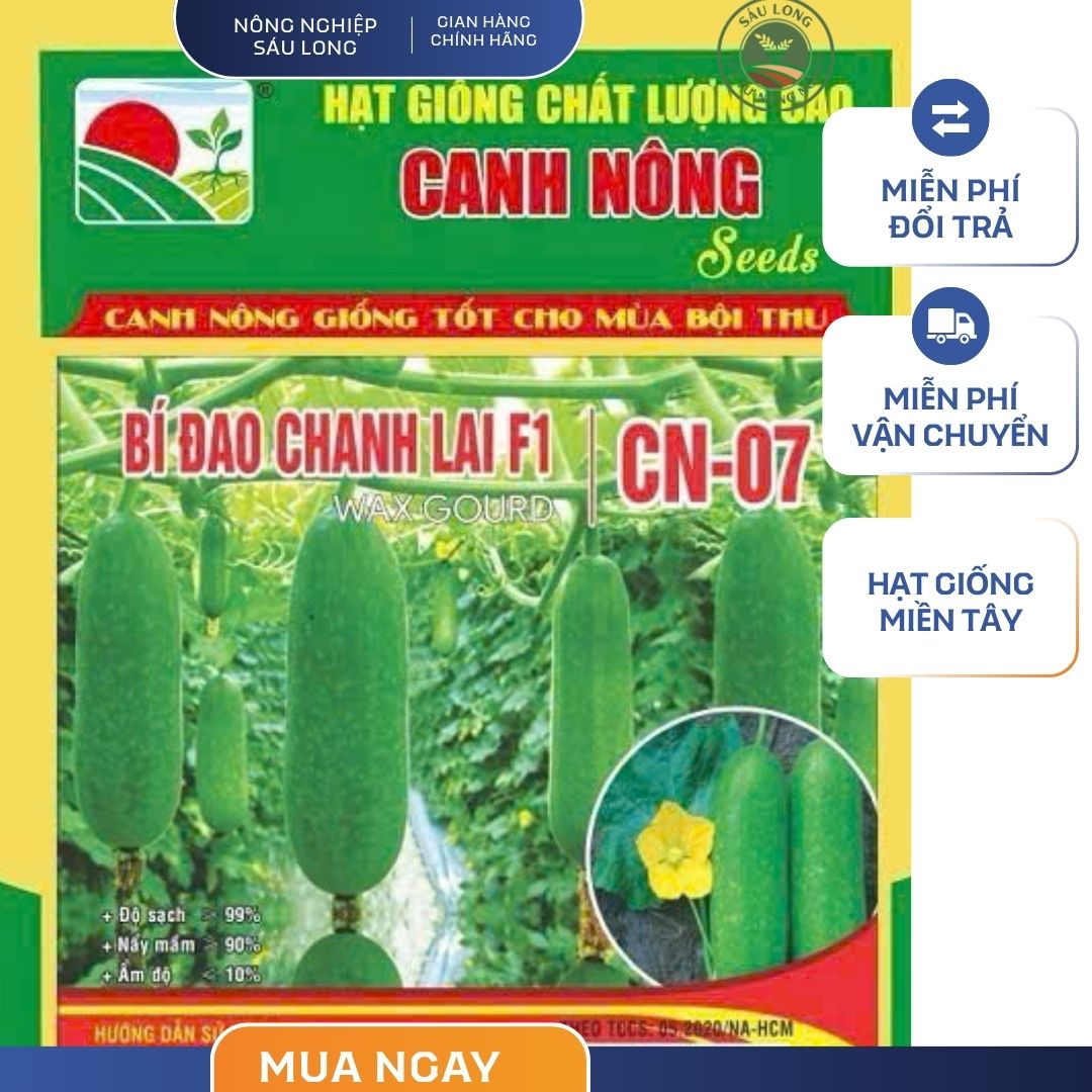 GÓI 15 HẠT – HẠT GIỐNG BÍ ĐAO CHANH LAI F1 CN07 CANH NÔNG – NĂNG SUẤT ...